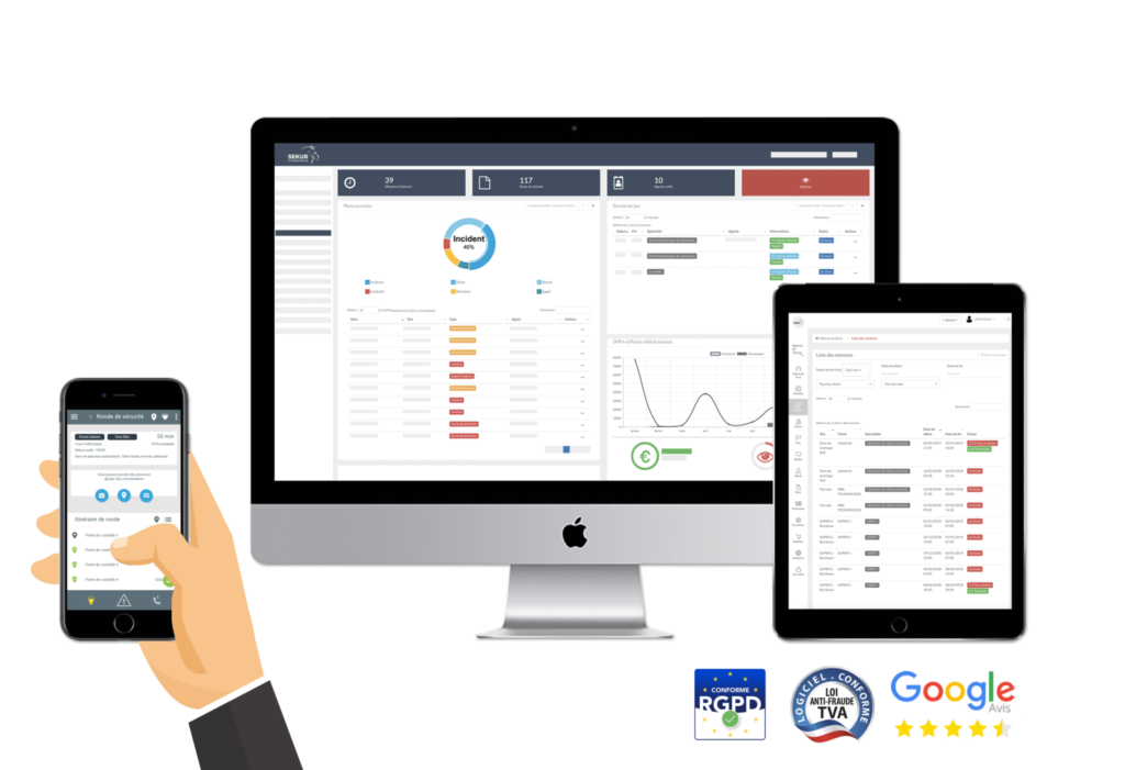 Logiciel de sécurité privée, gardiennage et surveillance SEKUR®